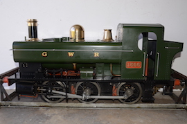 GWR 1366 7.25" 060 pannier tank live steam loco for sale