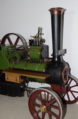 3" Burrell road live steam traction engine for sale