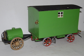 Caravan & water wagon for 1" Minnie traction engine for sale