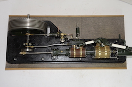 Large horizontal tandem compoundmill live steam engine for sale