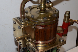 Vintage Vertical single marine live steam engine for sale